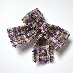 Tweed Fray Bow | Multiple Colors | Classic Tweed Bow | Choose Your ...