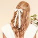 Timeless Romantic Silk Satin Long Bow White Bridal Bow - Etsy
