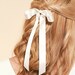 Timeless Romantic Silk Satin Long Bow White Bridal Bow - Etsy