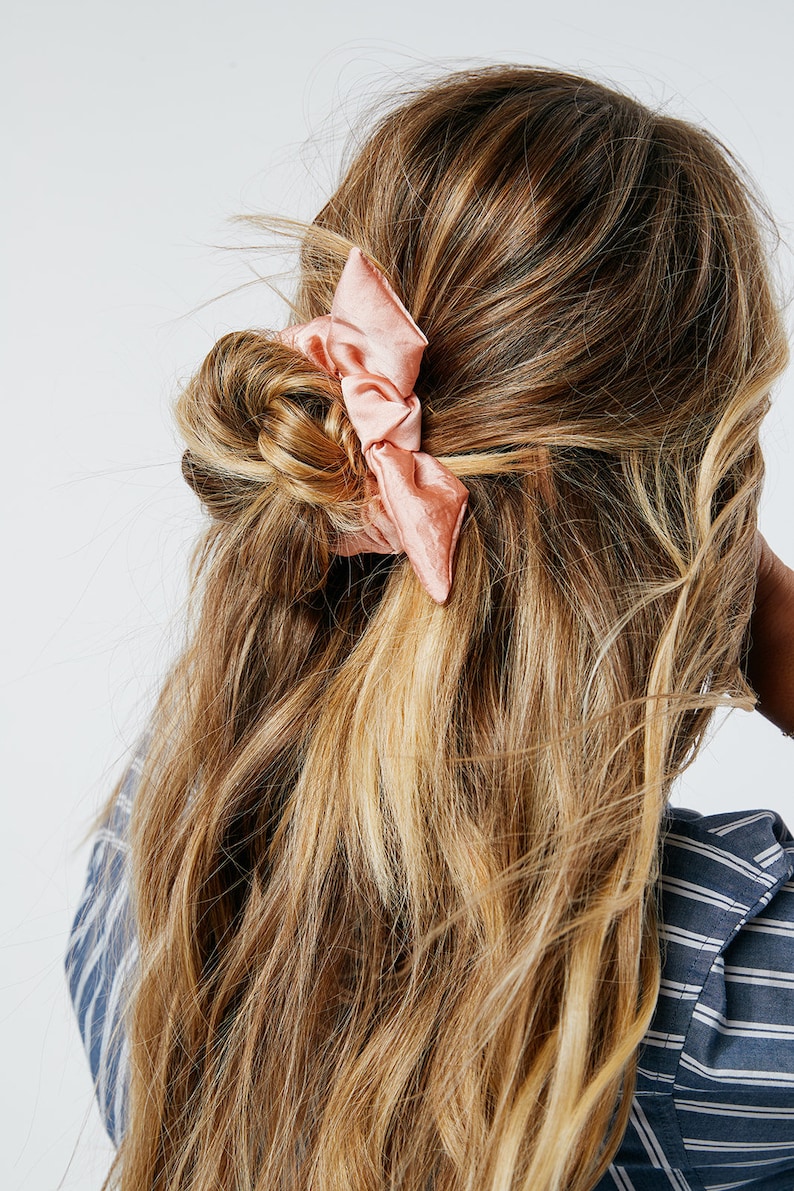 Petite Silk Series Scrunchie con nodo / Scrunchie con fiocco / Chiffon ...