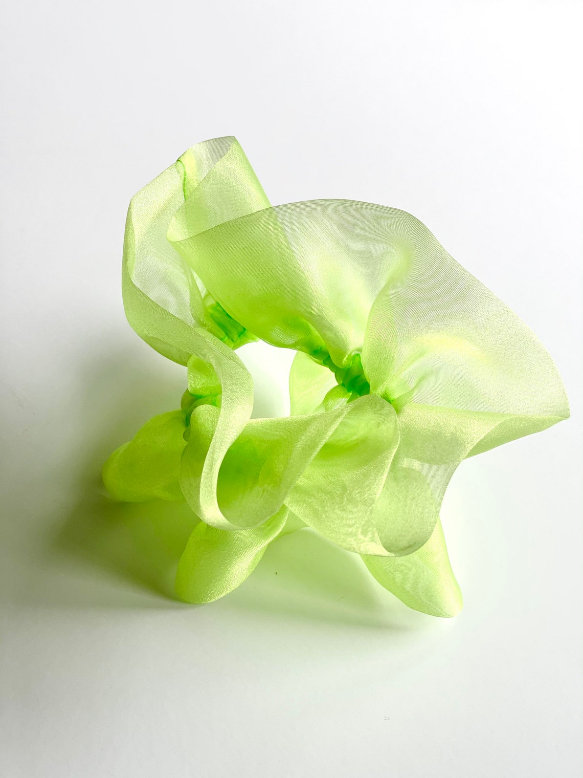 Organza Ruffle Scrunchie Multiple Colors Unique Design - Etsy