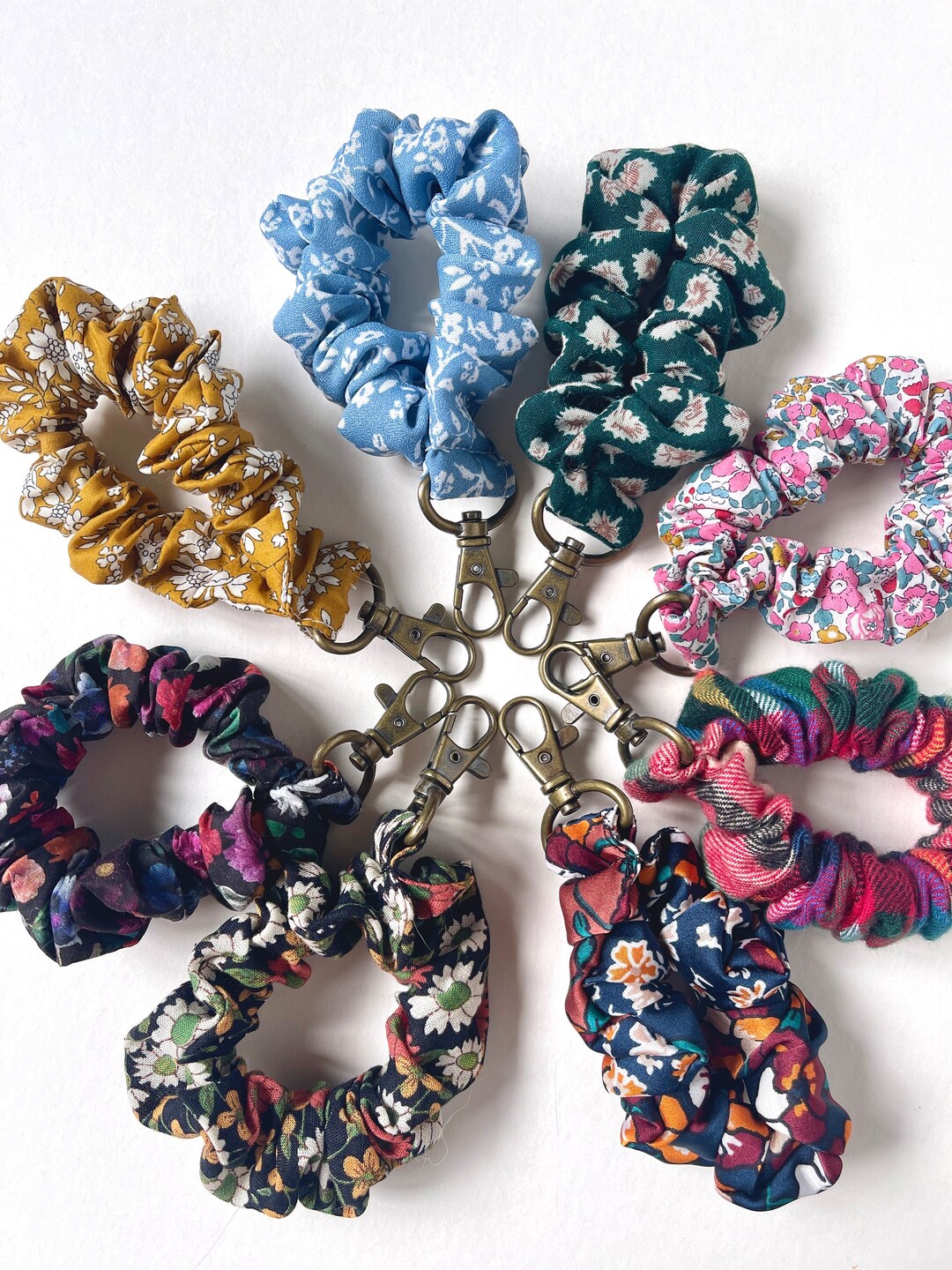 Wristlet Scrunchie | Keychain Scrunchie | Several Patterns | Liberty ...