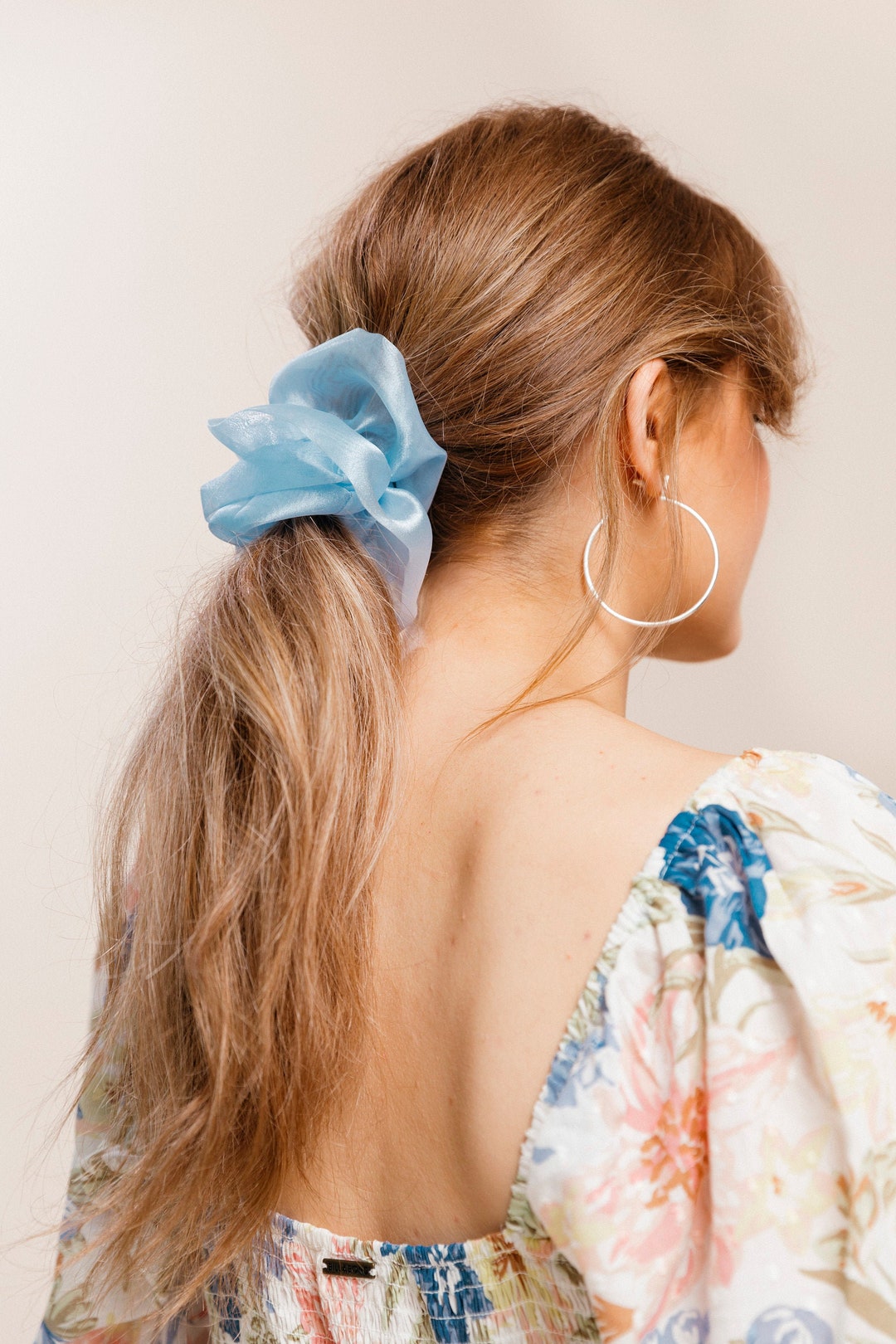 Organza Ruffle Scrunchie Multiple Colors Unique Design Handmade - Etsy