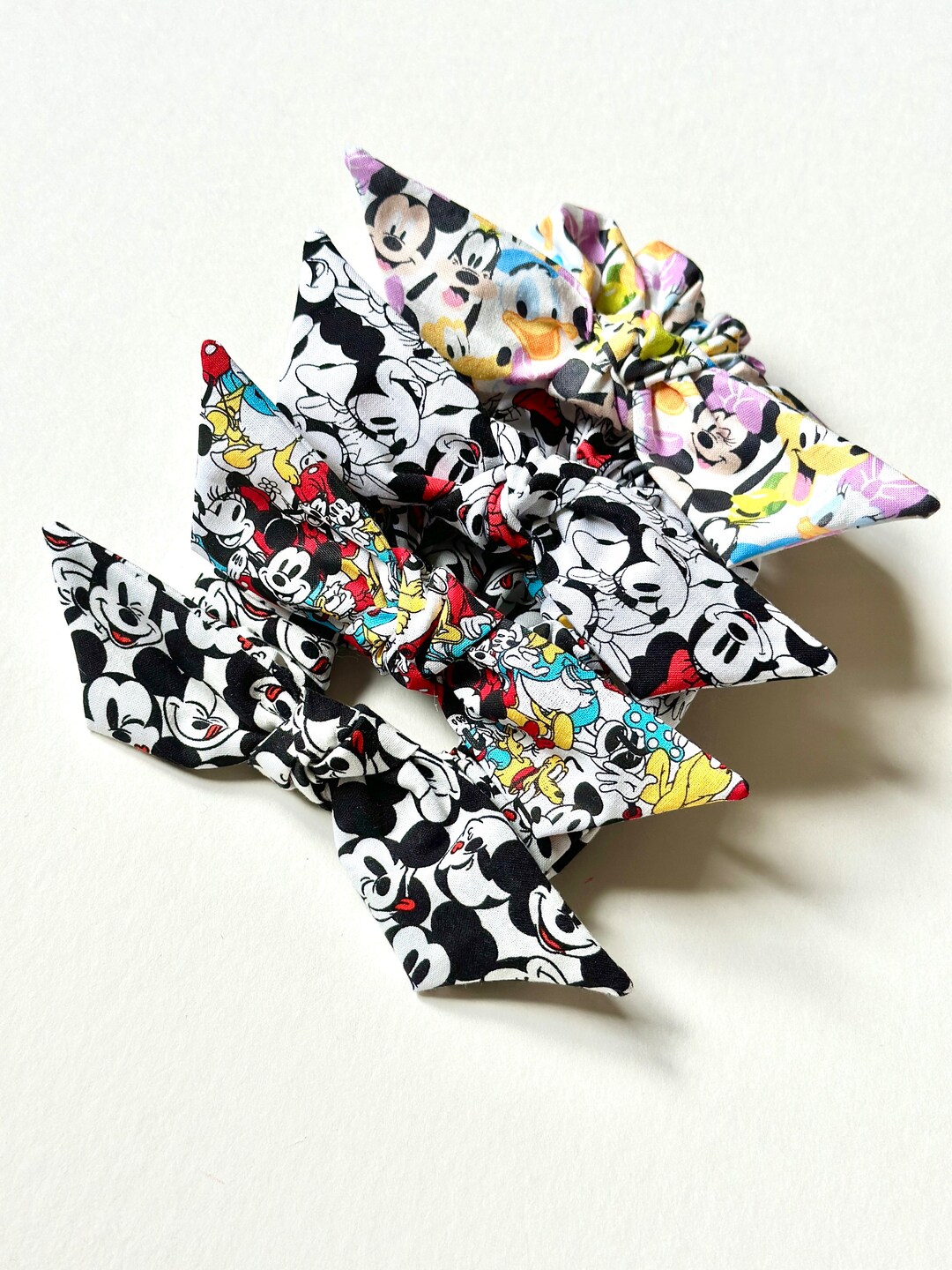 Mickey and Minnie Knot Scrunchie Character Scrunchies Magic Kingdom ...