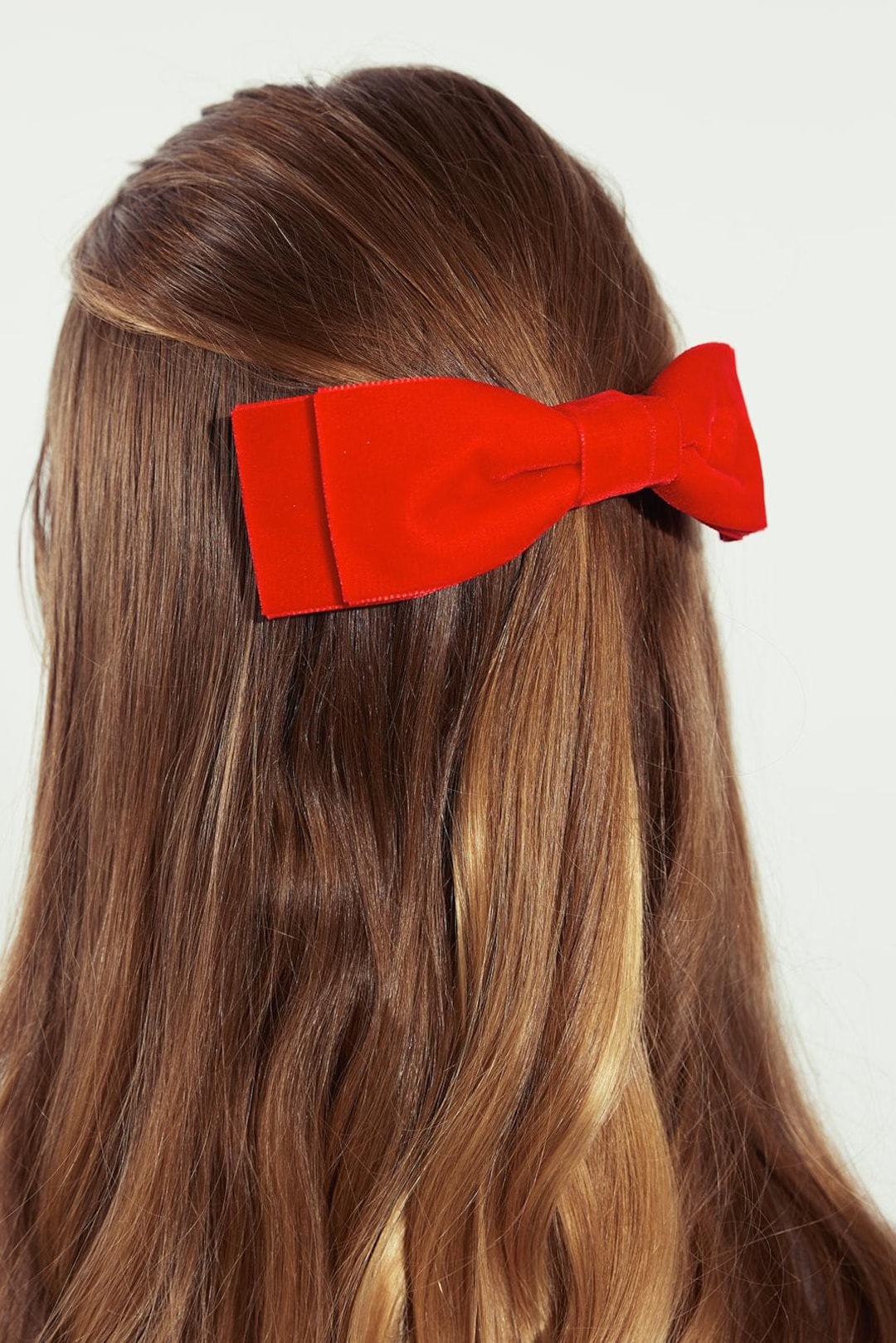 Velvet Blair Bow | Special Occasion | Swiss Velvet Long Bow - Etsy