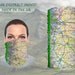 Wearable Maps, Peak District Snood, National Park Road Map on a Neck ...