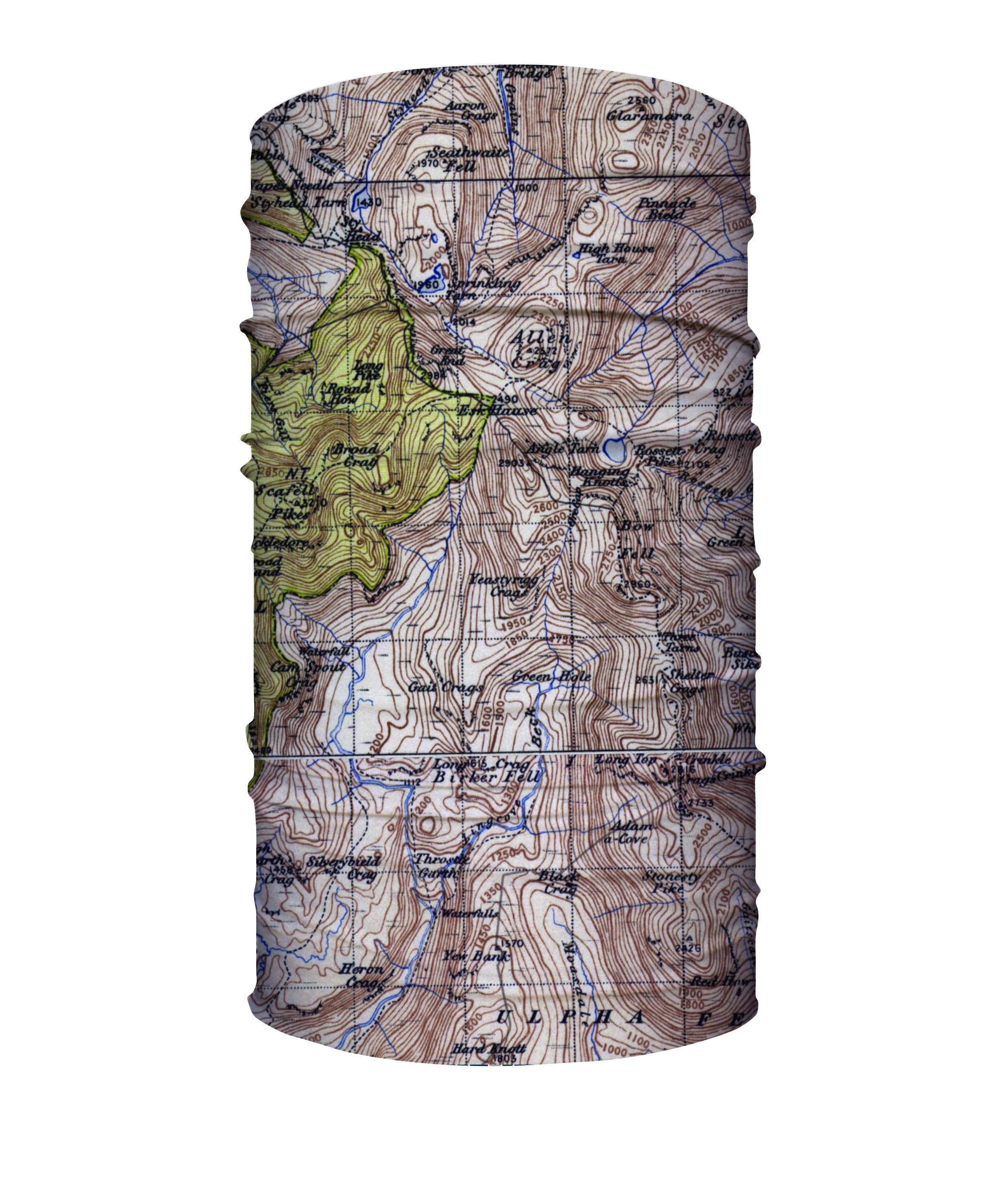 Scafell Pike OS Map Snood Lake District Gift Neckwarmer - Etsy