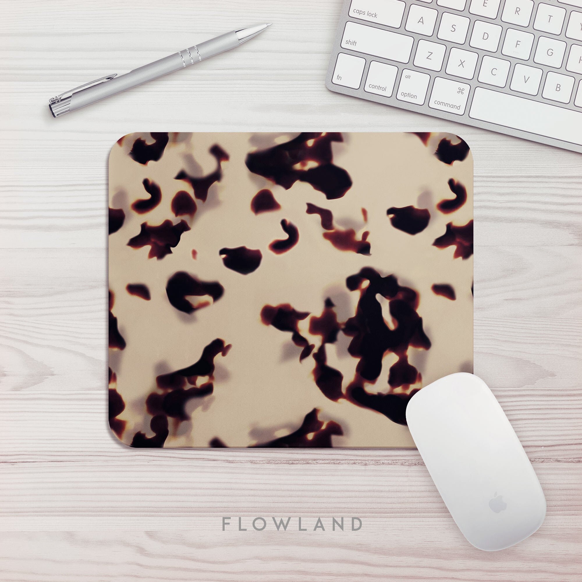 Mouse Pad Tortoise Shell Print Office Gift Mouse Mat Animal | Etsy