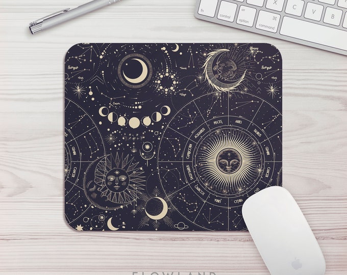 Mouse Pad Celestial Pattern Office Gift Mouse Mat Space Mouse Pad ...
