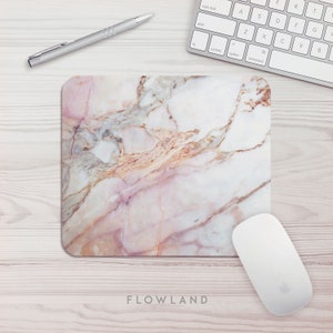 Mouse Pad Marble Print Office Gift Mouse Mat Granite Print Mouse Pad ...