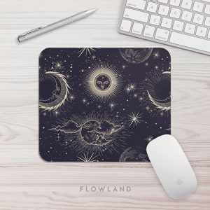 Mouse Pad Celestial Pattern Office Gift Mouse Mat Space Mouse Pad ...