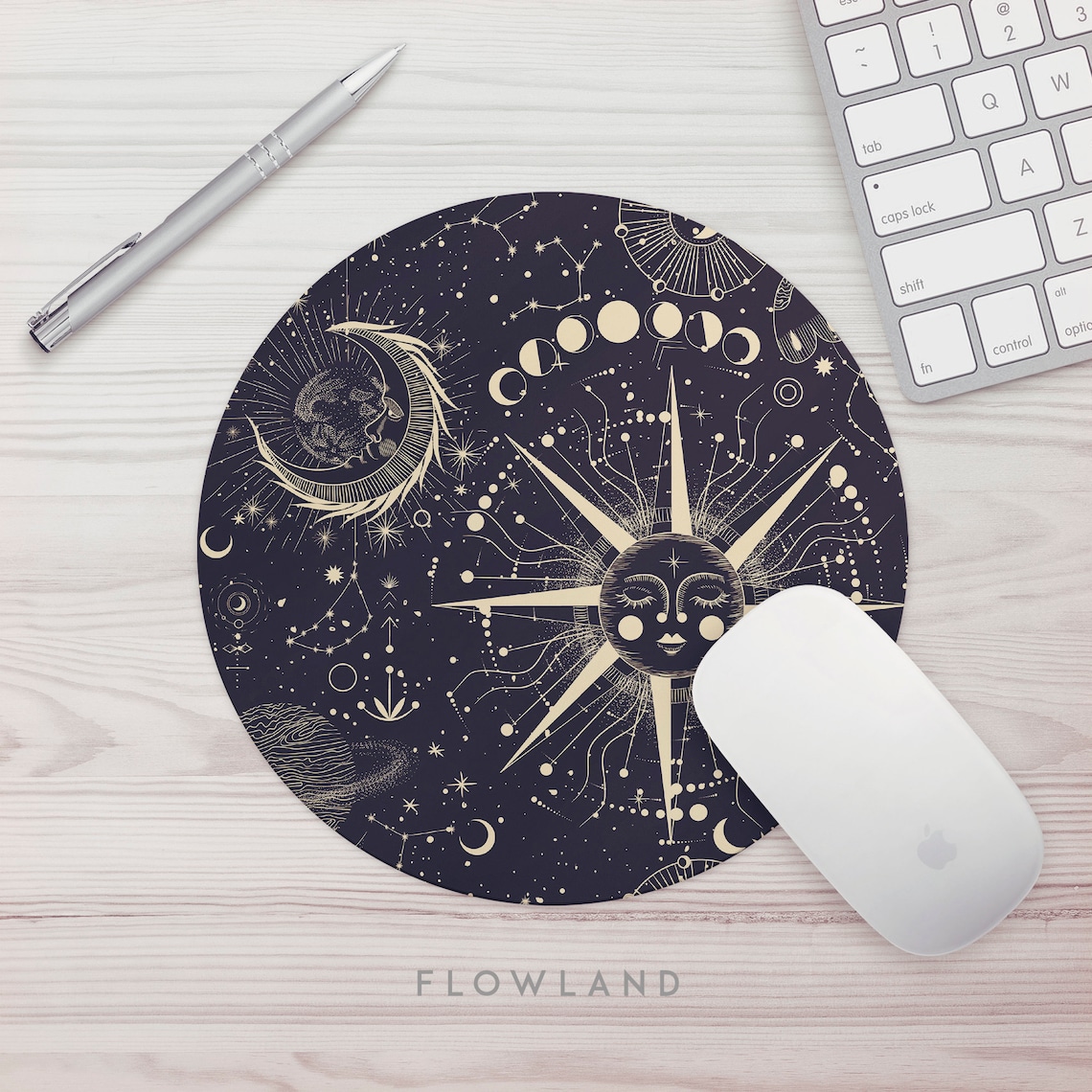 Mouse Pad Celestial Pattern Office Gift Mouse Mat Space Mouse - Etsy UK