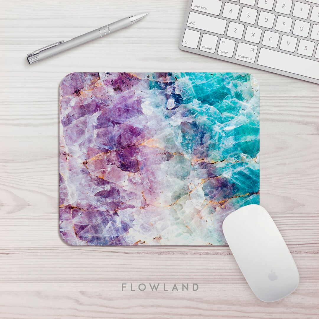 Mouse Pad Marble Print Office Gift Mouse Mat Granite Print - Etsy UK