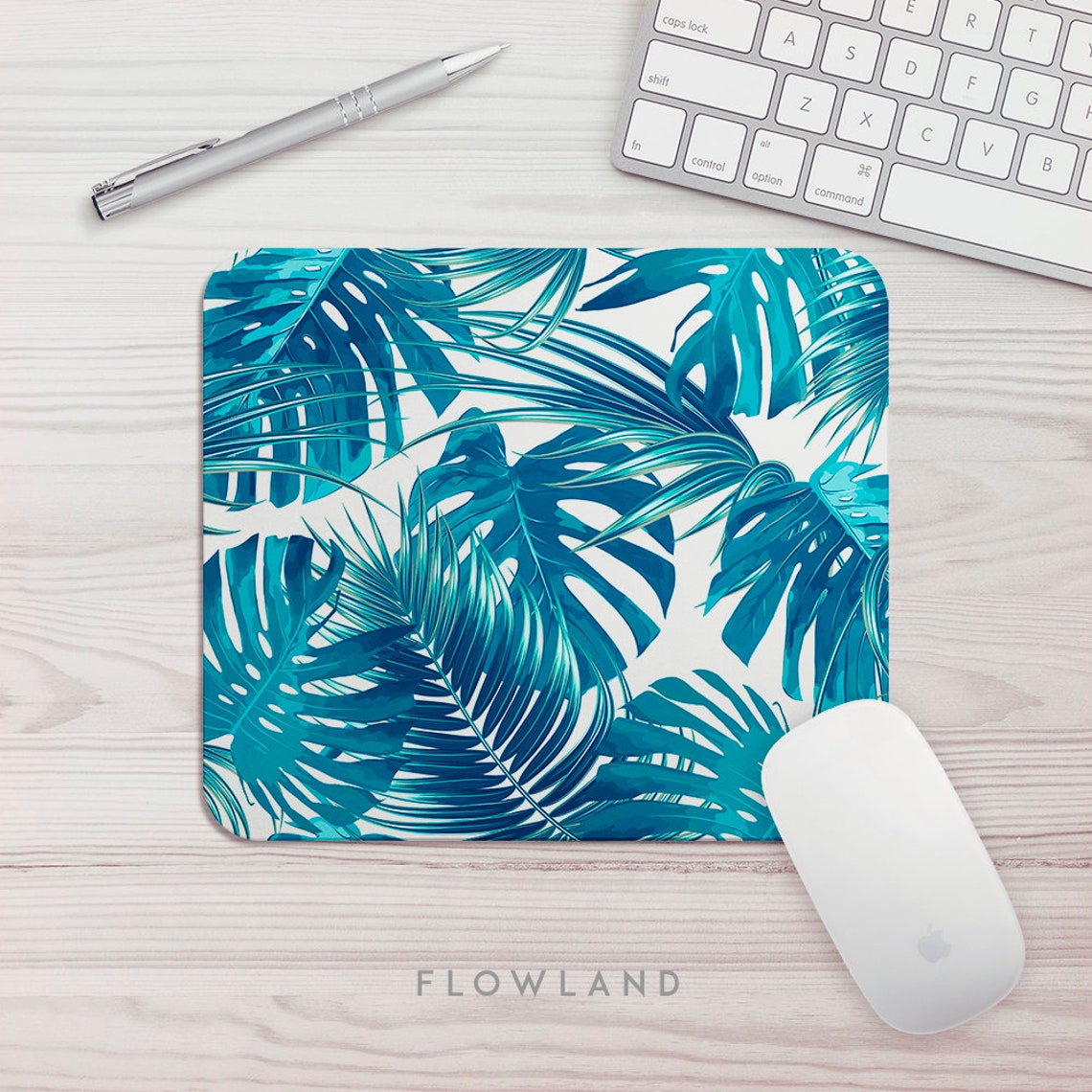 Mouse Pad Banana Leaf Print Office Gift Mouse Mat Hawaiian - Etsy UK