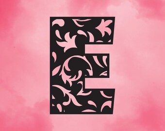 Filigree font | Etsy
