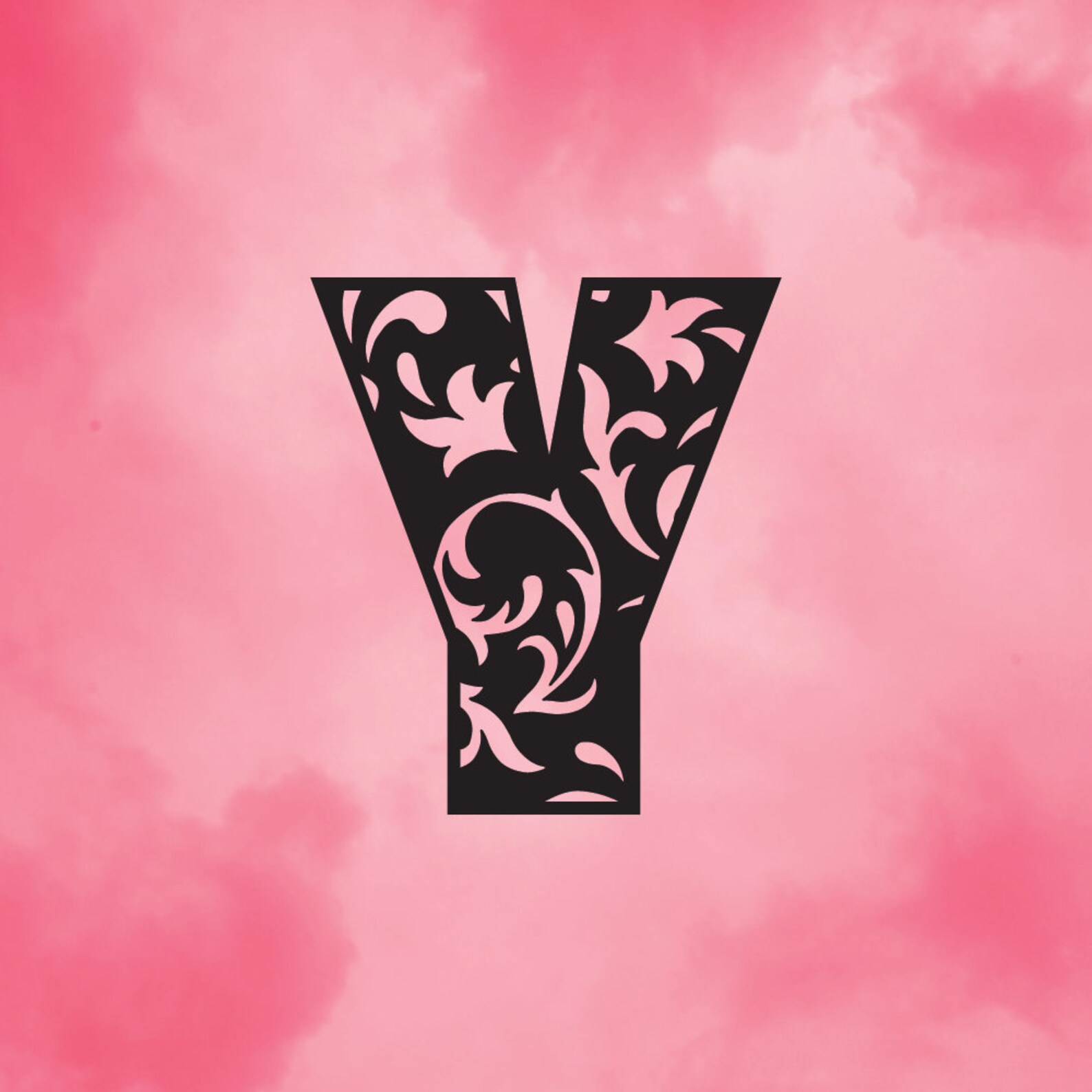 Filigree Letter SVG Cut-out File for Cricut/silhouette Die-cut PDF ...