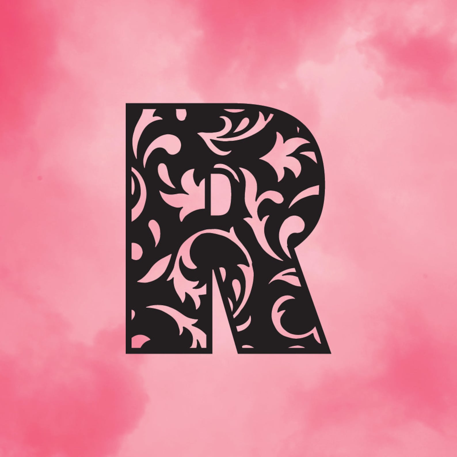 Filigree Letter SVG Cut-out File for Cricut/silhouette Die-cut PDF ...