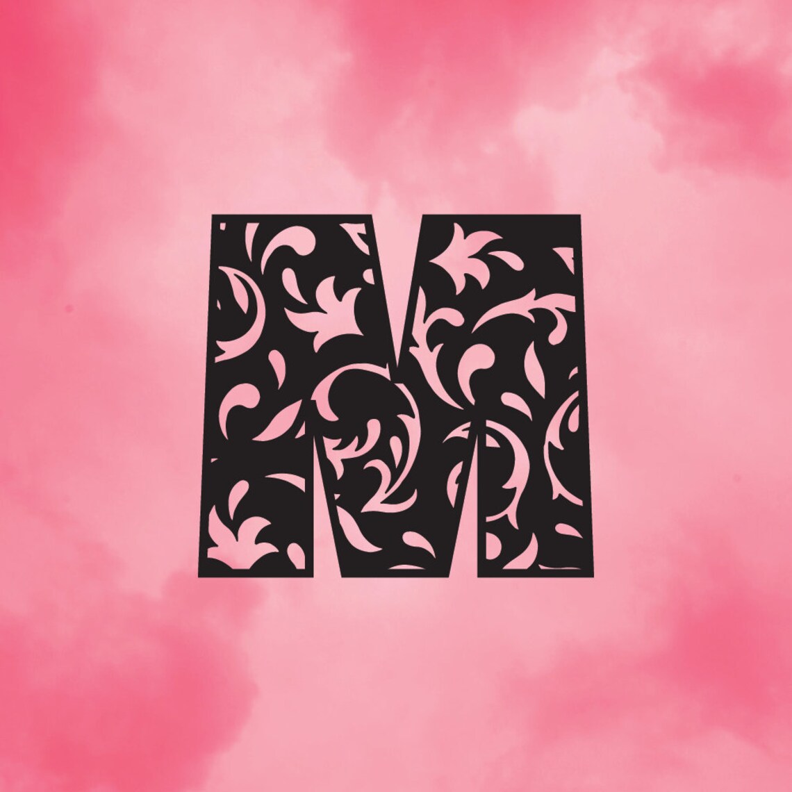 Filigree Letter SVG Cut-out File for Cricut/silhouette Die-cut PDF ...
