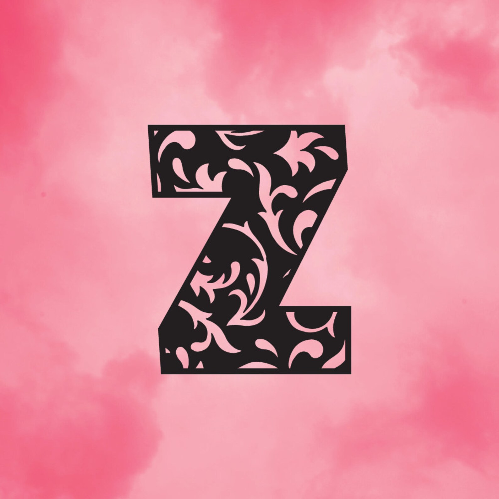 Filigree Letter SVG Cut-out File for Cricut/silhouette Die-cut PDF ...