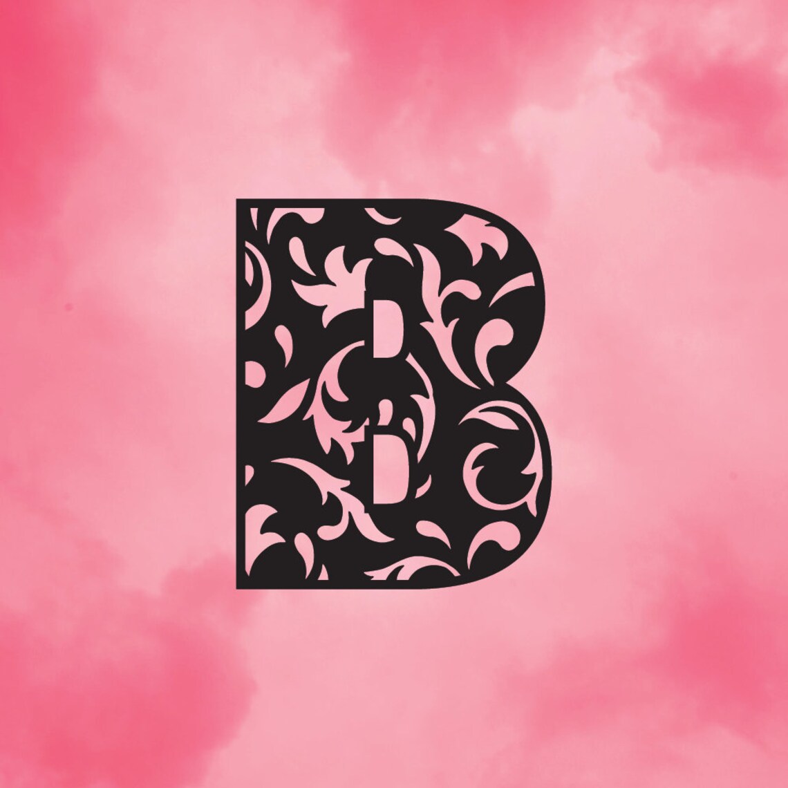 Filigree Letter SVG Cut-out File for Cricut/silhouette Die-cut PDF ...