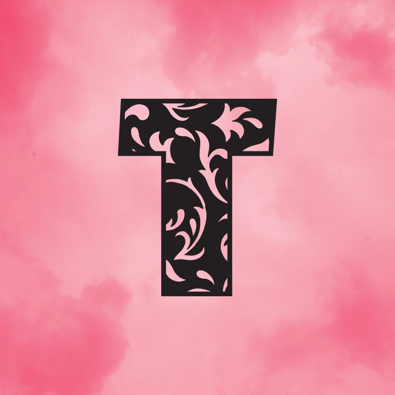 Filigree Letter SVG Cut-out File for Cricut/silhouette Die-cut PDF ...