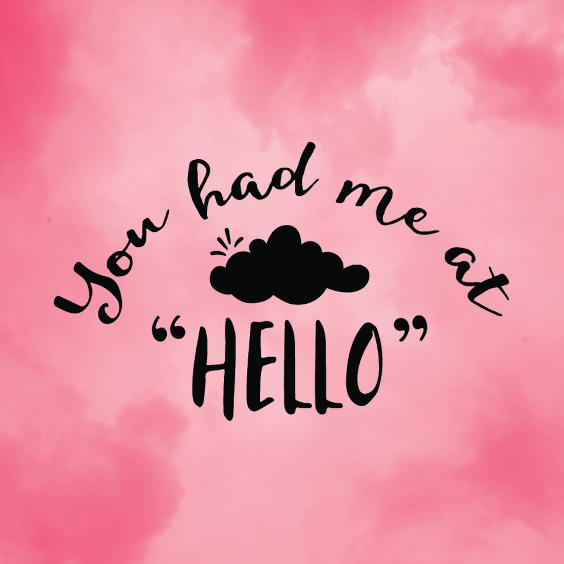 You Had Me at Hello Handsome Funny Flirty Cute T-shirt Quote Sign ...