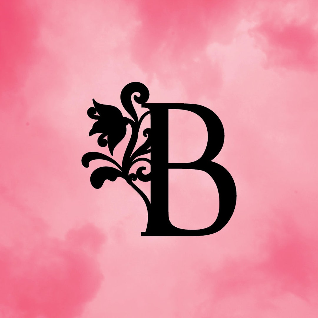 Filigree Floral Letter SVG Cut-out File for Cricut/silhouette Die-cut ...