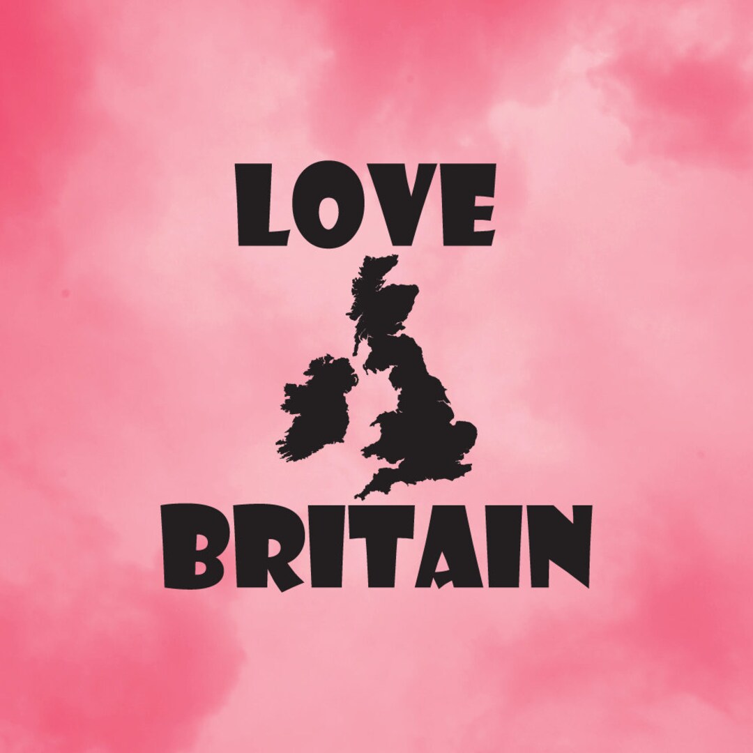 Love Britain Mainland UK British Loyalty camiseta Quote House - Etsy España