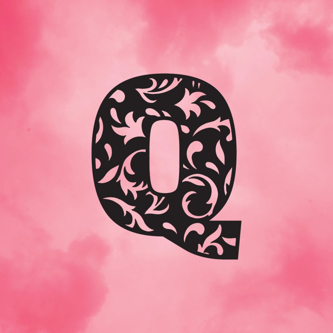 Filigree Letter SVG Cut-out File for Cricut/silhouette Die-cut PDF ...
