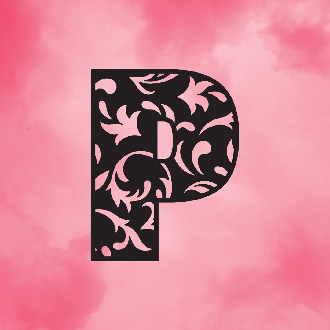 Filigree Letter SVG Cut-out File for Cricut/silhouette Die-cut PDF ...