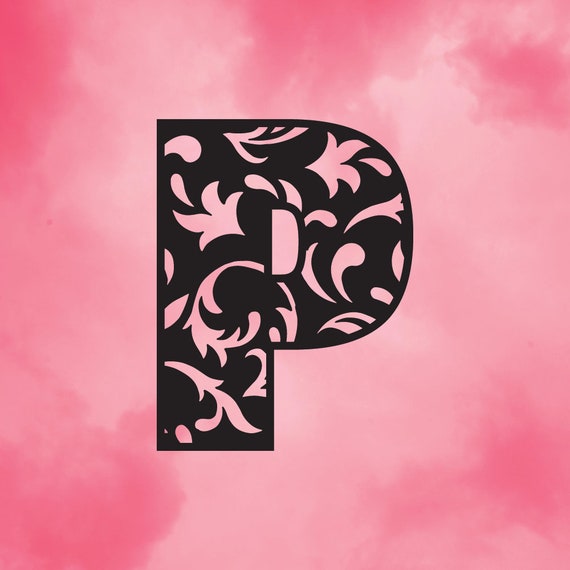 Filigree Letter SVG Cut-out File for Cricut/silhouette Die-cut | Etsy