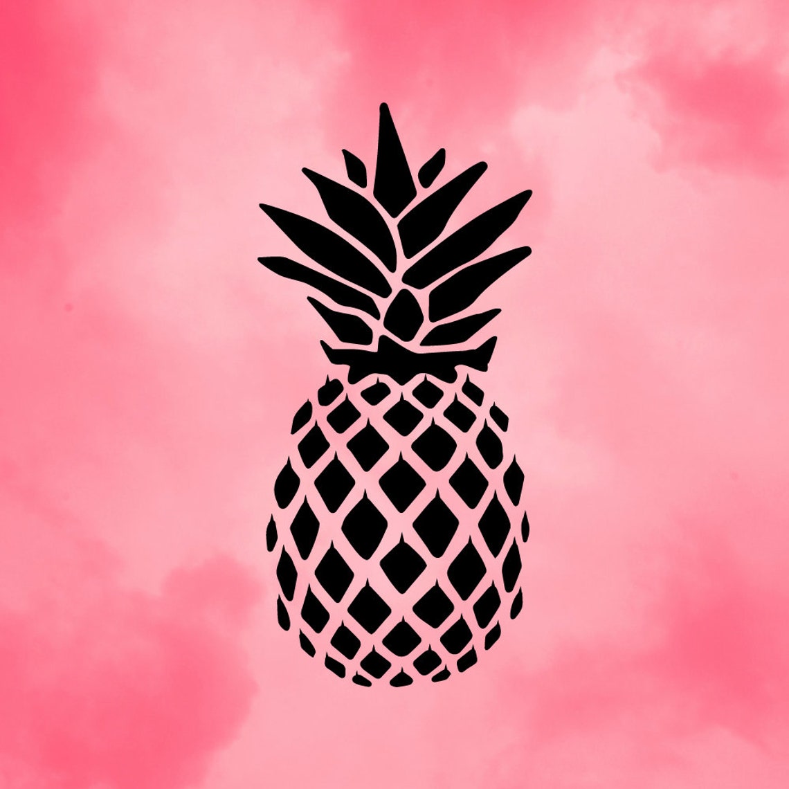 Pineapple Fruit Summer Spikes Juice Vinyl T-shirt Sign Shape - Etsy