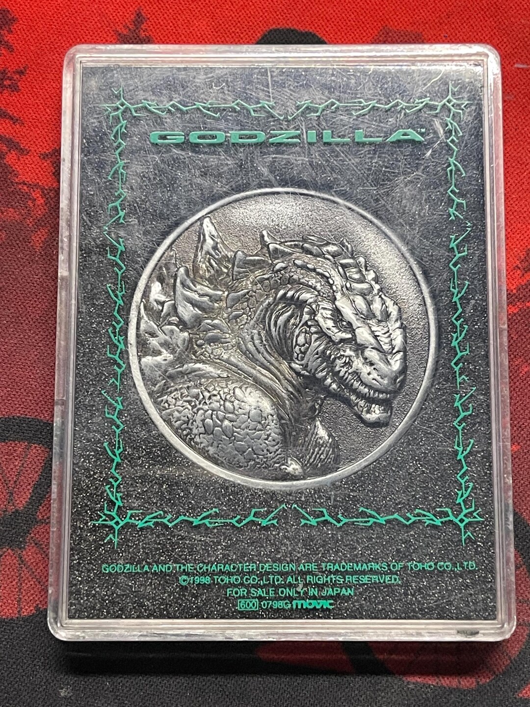 Godzilla 1998 Vintage Medal Medallion From Toho Cinema Japan - Etsy