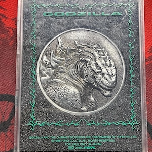 Godzilla 1998 Vintage Medal Medallion From Toho Cinema Japan - Etsy