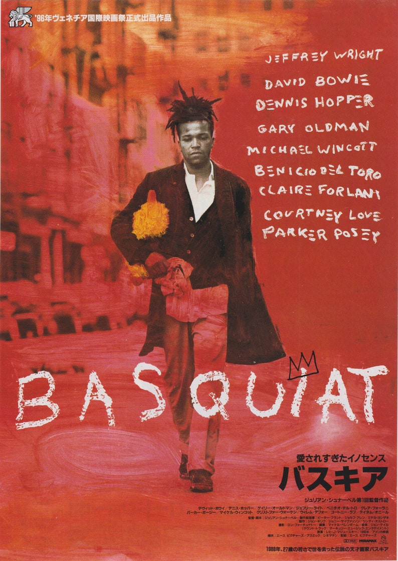 Basquiat 1996 Julian Schnabel Japanese Movie Flyer Poster Chirashi B5 ...
