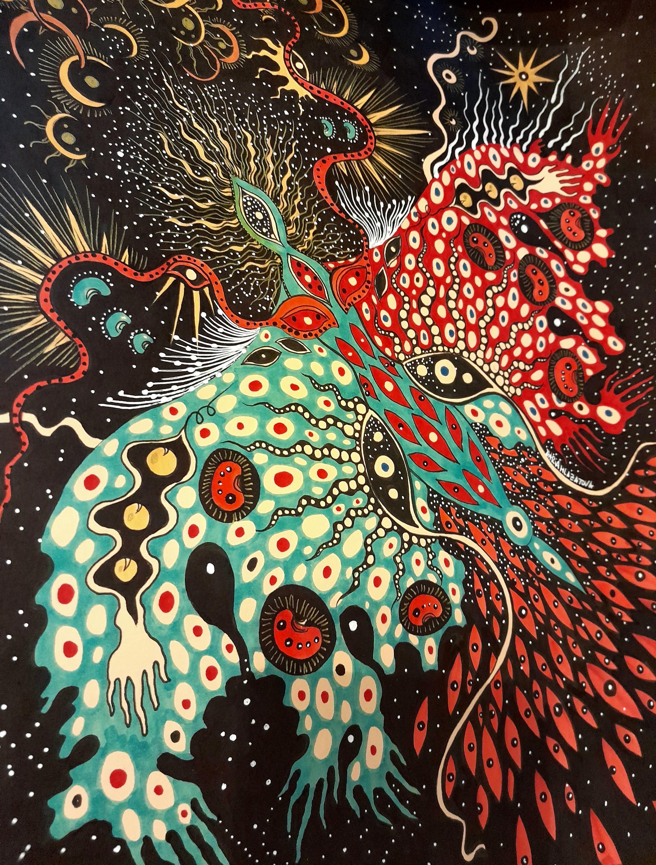 A Mysterious Drawing Original Drawing - Etsy