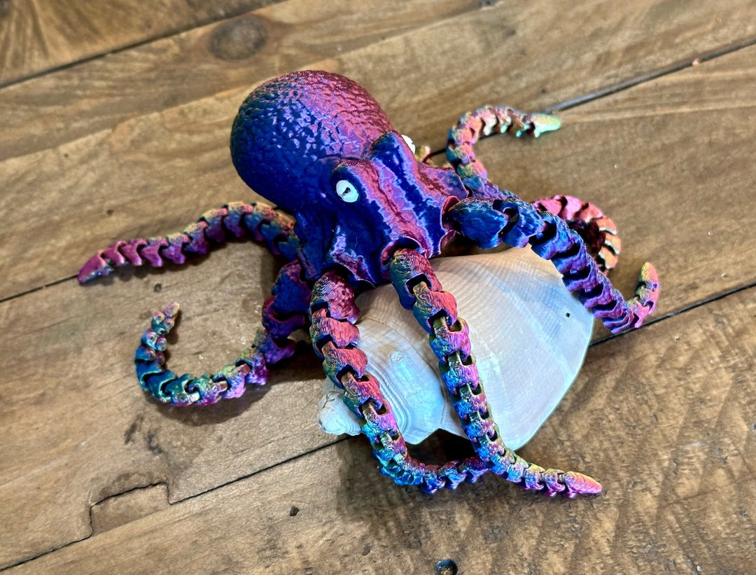 3D Printed Octopal: Adorable Octopus Articulated Fidget Toy great for ...