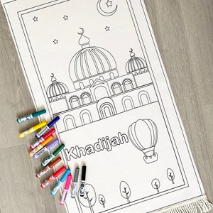 Children's Colouring Prayer Mat 90cmx50cm Colour Your Own Prayer Mat ...