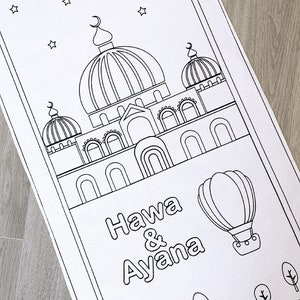 Children's Colouring Prayer Mat 90cmx50cm Colour Your Own Prayer Mat ...