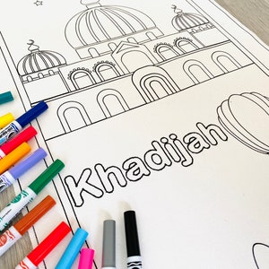 Children's Colouring Prayer Mat 90cmx50cm Colour Your Own Prayer Mat ...