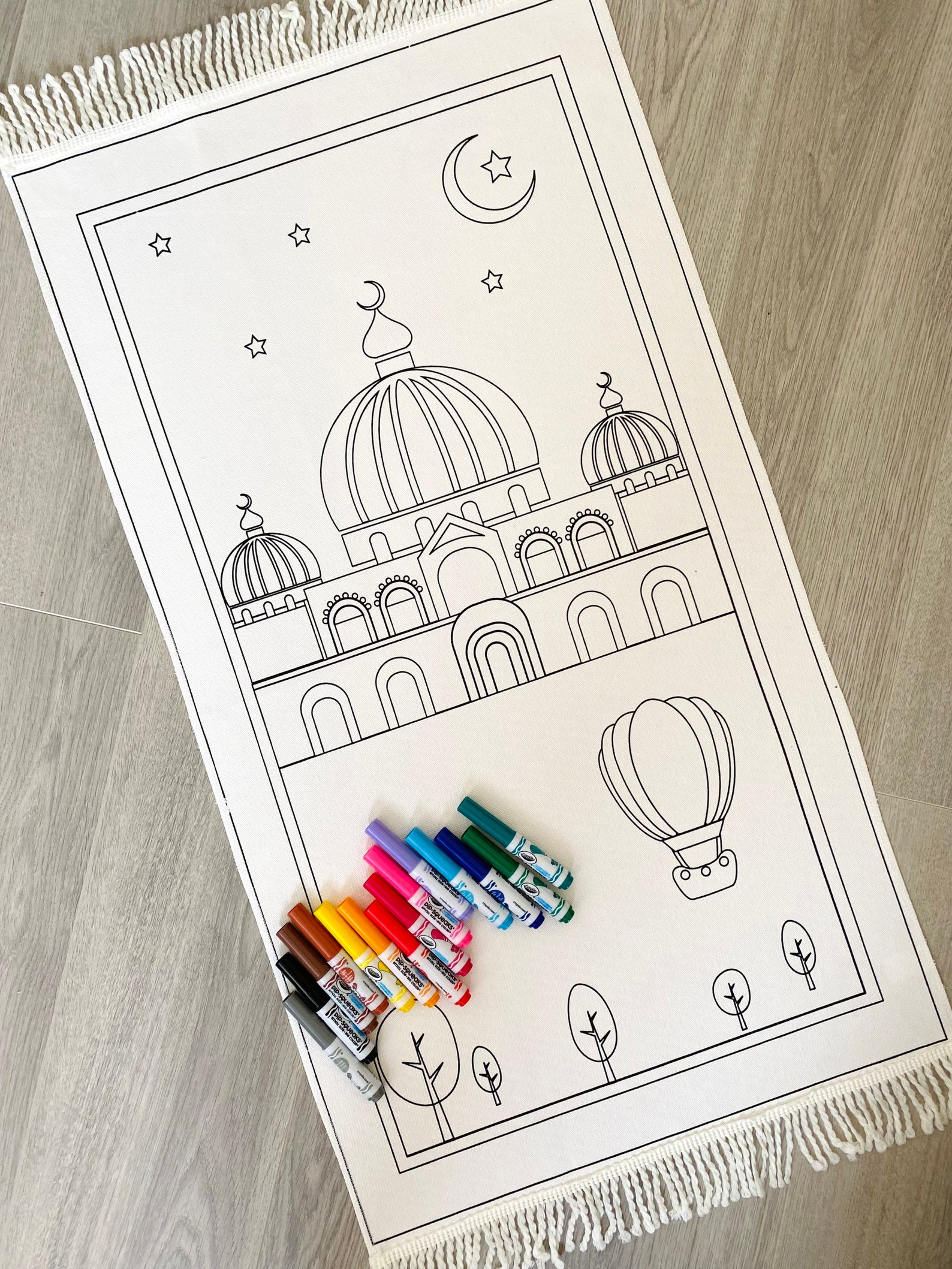 Children's Colouring Prayer Mat 90cmx50cm Colour Your Own Prayer Mat ...