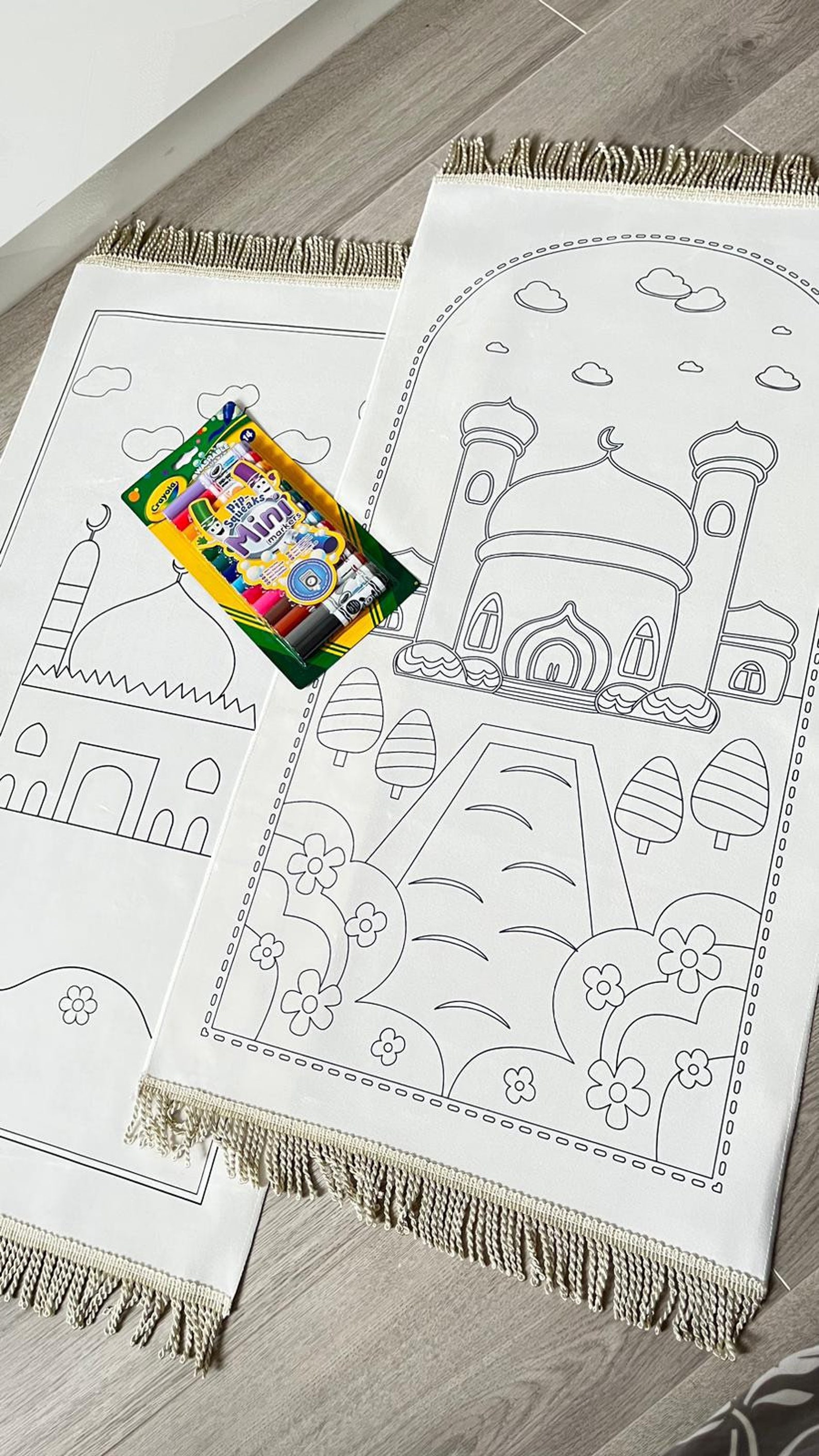 Children's Colouring Prayer Mat 90cmx50cm Colour Your Own Prayer Mat ...