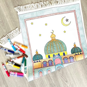 Children's Colouring Prayer Mat 90cmx50cm Colour Your Own Prayer Mat ...