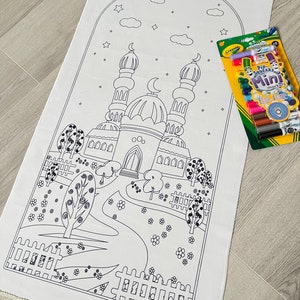 Children's Colouring Prayer Mat 90cmx50cm Colour Your Own Prayer Mat ...