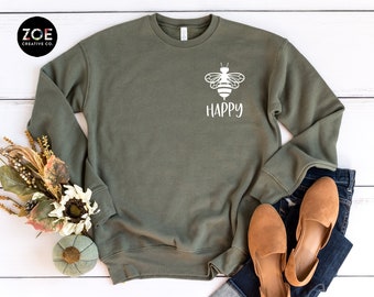 Bee Design Sweater - Etsy