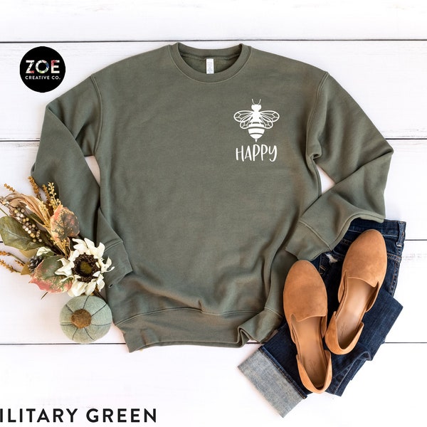 Happy Sweatshirt - Etsy