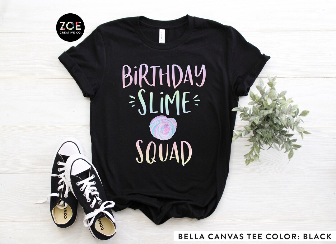 Slime Party Shirts | Slime Birthday Party Tees | Birthday Slime Squad ...