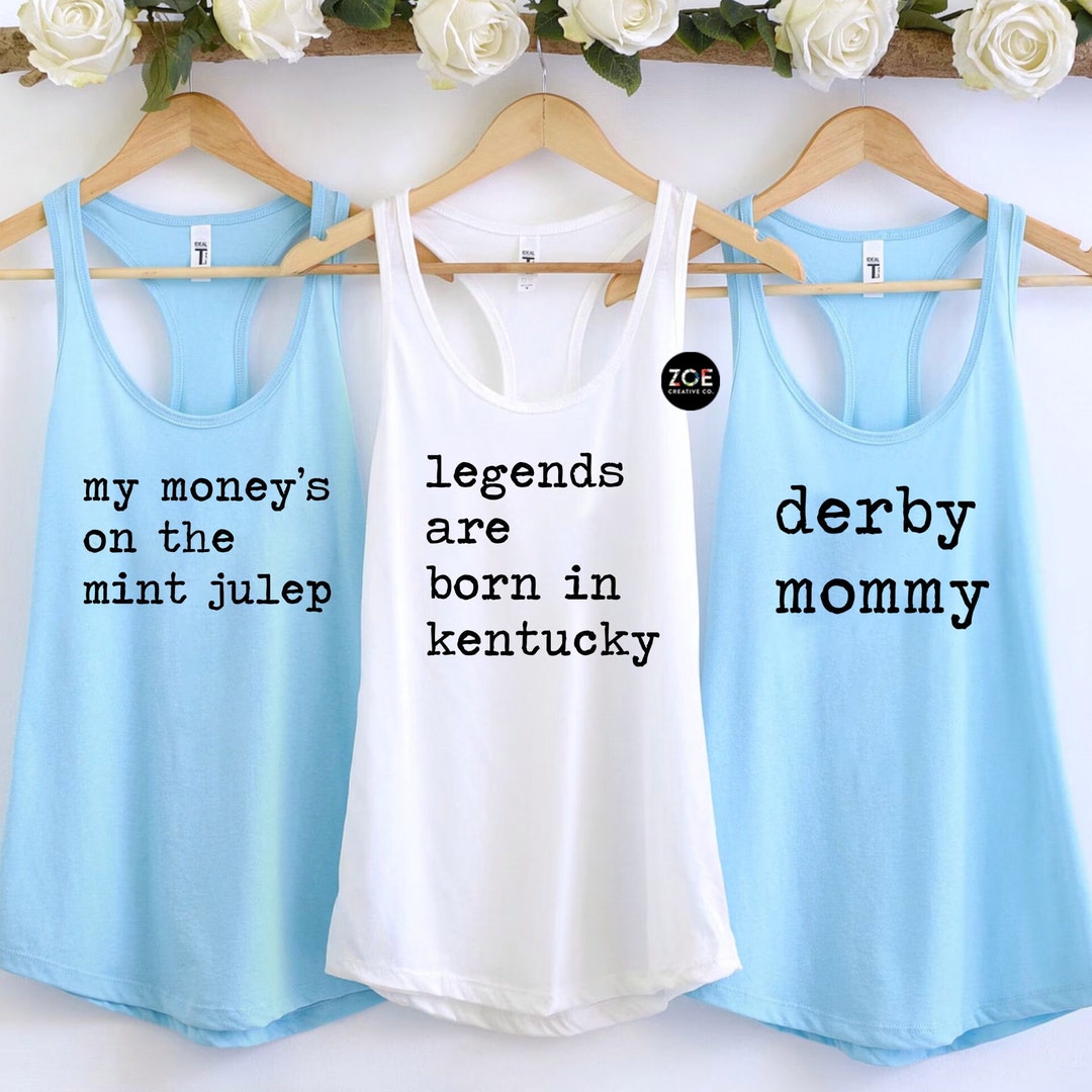 Ladies Kentucky Derby Shirts, Derby Mommy Tank Top, Matching Derby ...