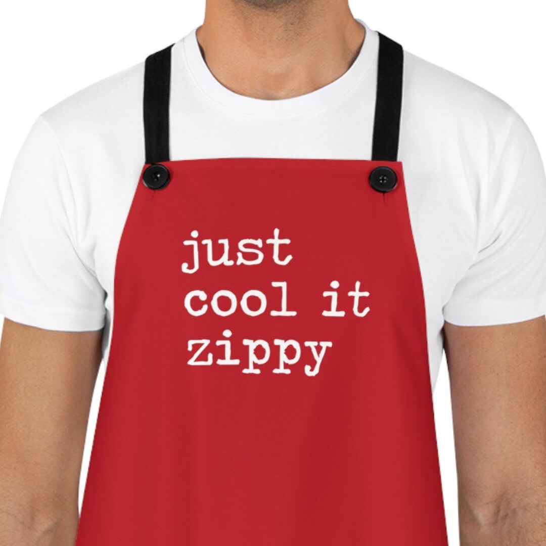 Elf Quote Apron Just Cool It Zippy Funny Christmas Apron Funny - Etsy