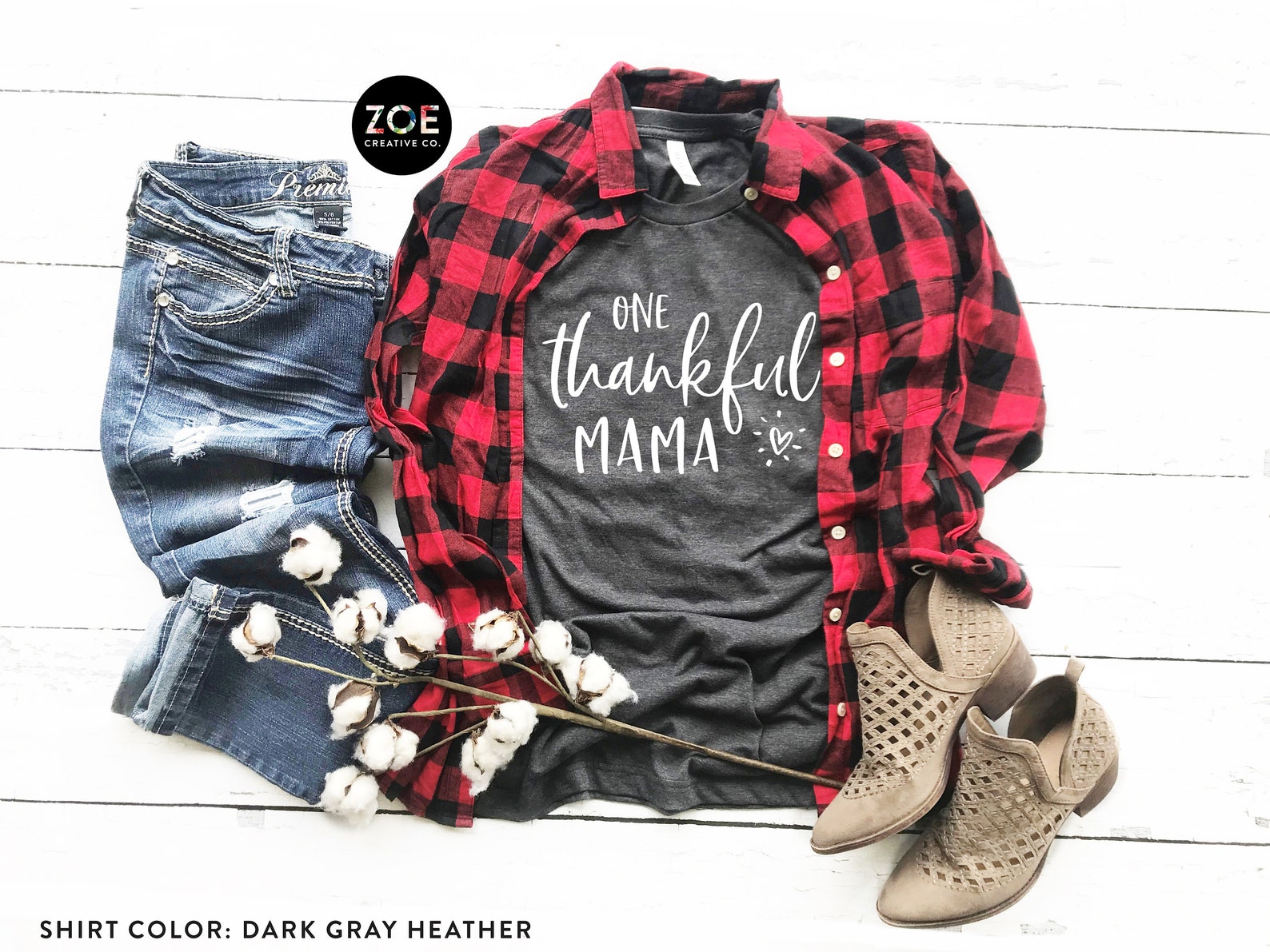One Thankful Mama Shirt, Thanksgiving Mom Shirt, New Mom Thanksgiving ...